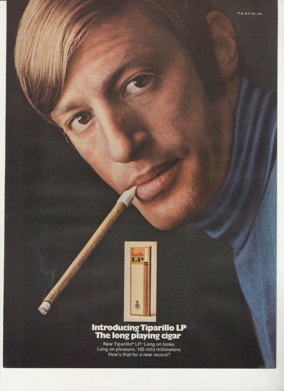 1968 Advertisement Tiparillo LP Cigars 60s Smoking Tobacciana