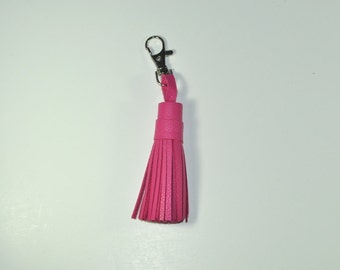 Popular items for pink leather tassel on Etsy