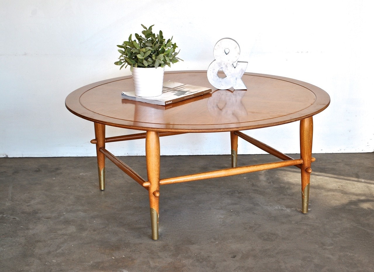 Mid Century Coffee Table by Lane | Round Vintage Table | Lane ...