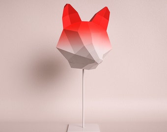 FOX MEDIUM / do it yourself paper lamp shade