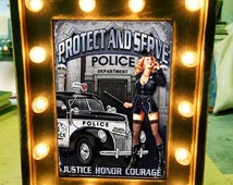 Popular items for police signs on Etsy