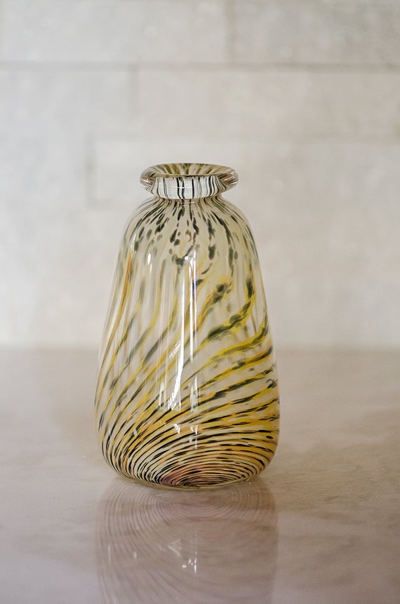 Texture Vase by AdrianasGlass on Etsy