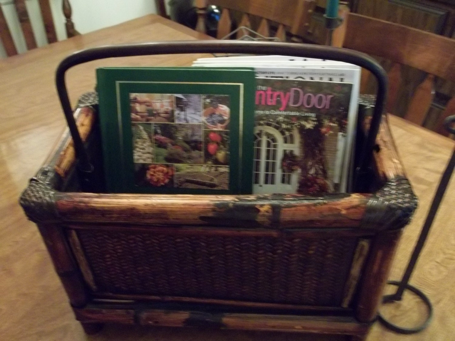 Large…** BAMBO MAGAZINE BASKET ** by: Thomas J. Pacconi, Sr – Haute Juice