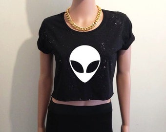 Popular items for alien crop top on Etsy
