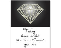 Popular items for diamond quote on Etsy