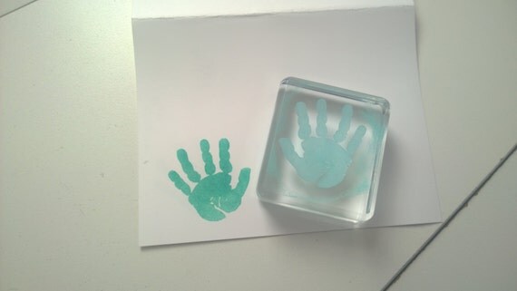 Items similar to Custom Baby Handprint/Footprint Stamp on Etsy