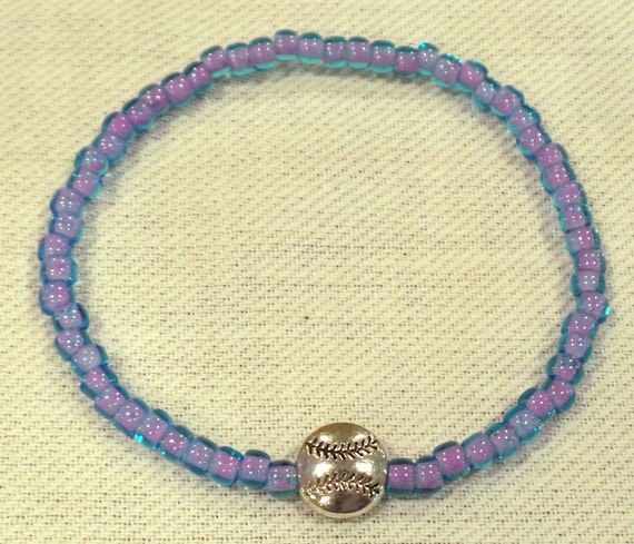 Items similar to Softball Bracelet. Softball Mom Bracelet. Made from #6 ...