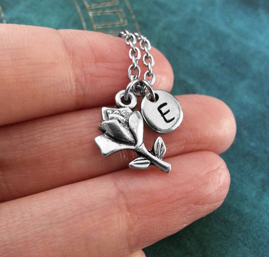 Rose Keychain SMALL Rose Charm Bridesmaid by MetalSpeakToo on Etsy