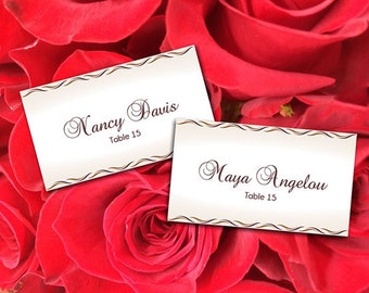 Popular items for printable name card on Etsy
