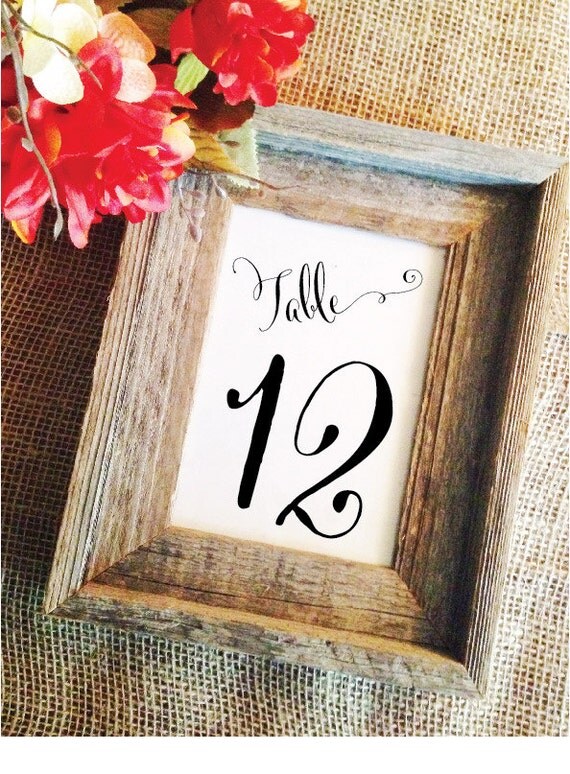 Elegant Wedding Table Numbers Wedding Decor Table numbers