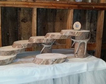 Popular items for log cake stand on Etsy