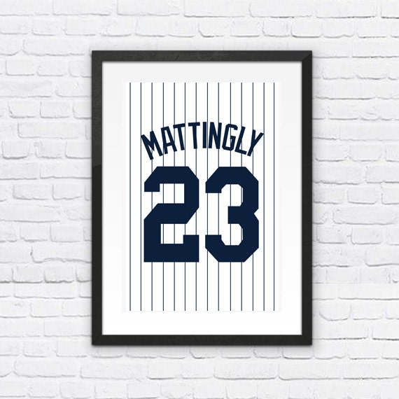 Don Mattingly Number 23 New York Yankees by FineSportsPrints