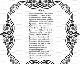 Popular items for gothic poem on Etsy