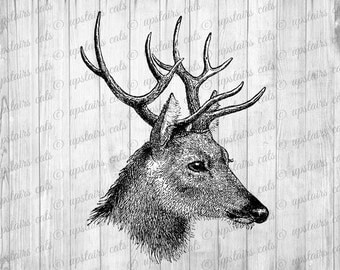 Deer head stencil | Etsy