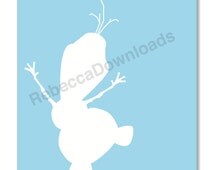 Popular items for frozen silhouette on Etsy