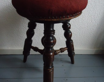 Popular items for antique piano stool on Etsy