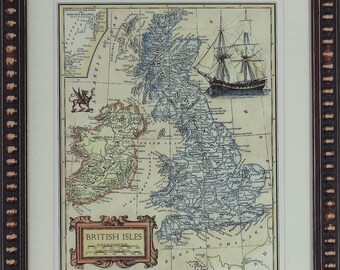 Popular items for nautical map art on Etsy