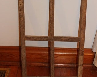Tobacco stick window frame! Reclaimed wood!!