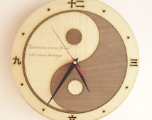 Unique yin yang wall clock related items | Etsy
