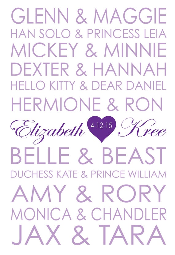 Famous Couples In Love Custom Names And Colors Famous Couples In Love Custom Names And Colors
