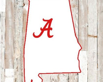 Alabama decal | Etsy