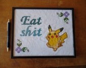 Items similar to Pikachu - Eat shit on Etsy