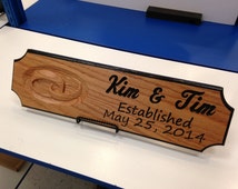 Popular items for routed wood signs on Etsy