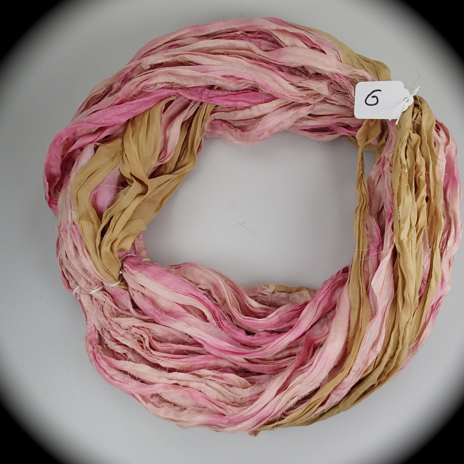 Sari Silk Ribbon Recycled Silk Sari Ribbon Pastel Ribbon