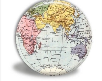 World map mirror | Etsy