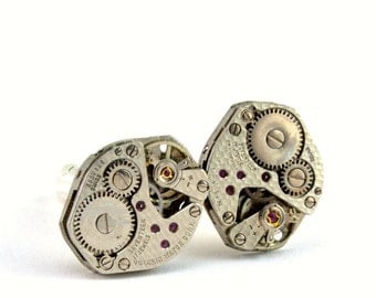 Steampunk Cufflinks Gorgeous Mens HAMILTON by LondonParticulars
