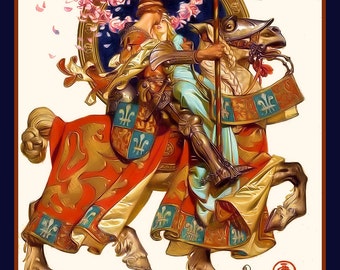 Knight and maiden | Etsy