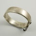 Vintage Sterling Silver Hinged Bangle Bracelet Engraved Bangle