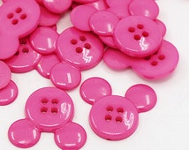 Popular items for mickey mouse buttons on Etsy
