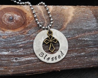 Hand Stamped Jewelry Mother's Charm by Faithfulimpressions1