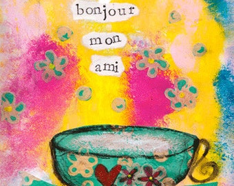 Bonjour mon ami | Etsy