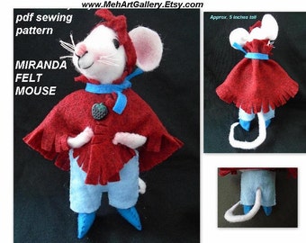 Felt mouse pattern | Etsy