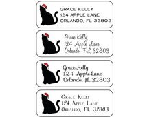 Unique cat address labels related items | Etsy