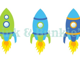 Rocket clipart | Etsy