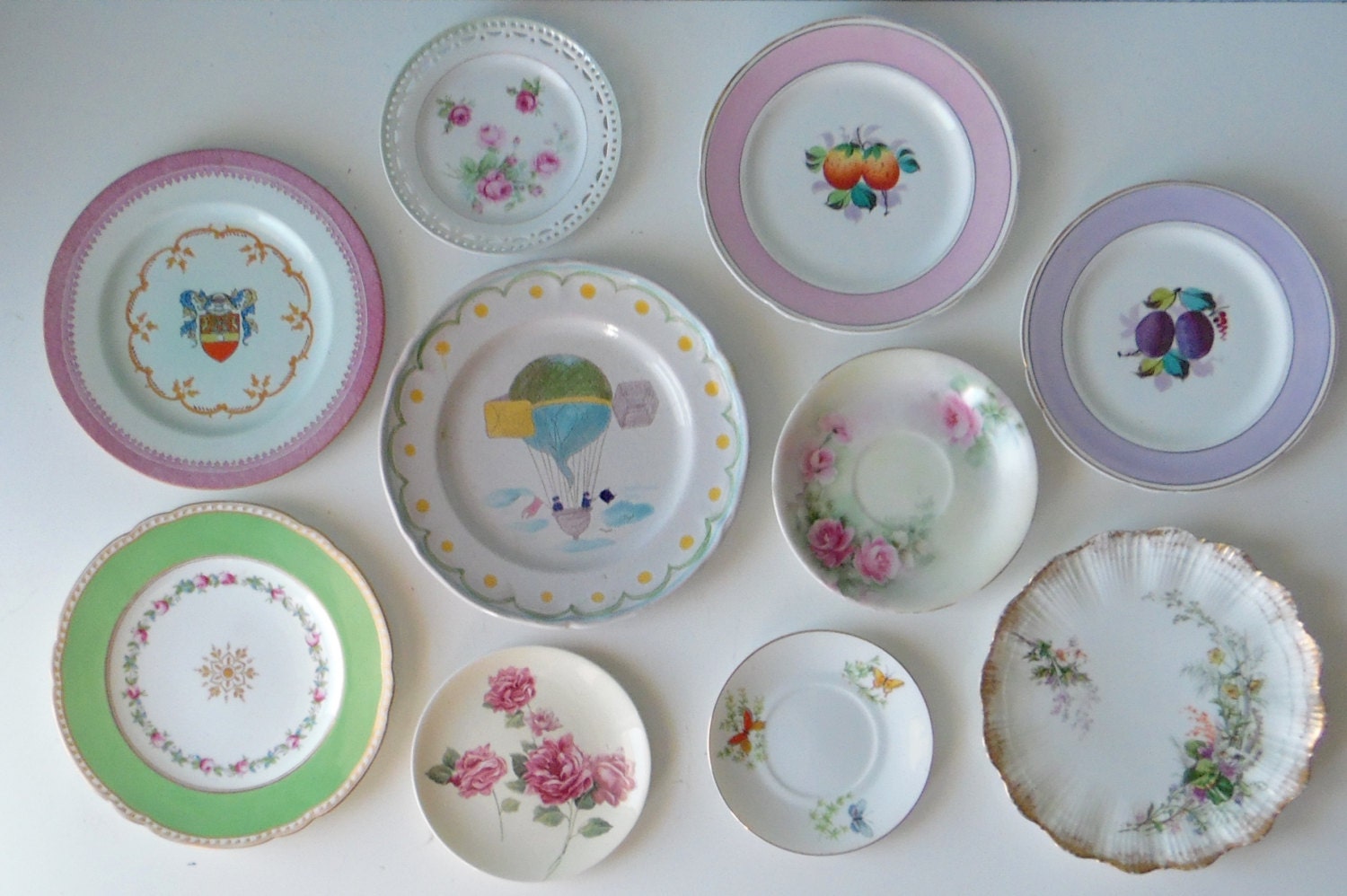 Eclectic Set of Vintage Plates – Wall Collage – Haute Juice