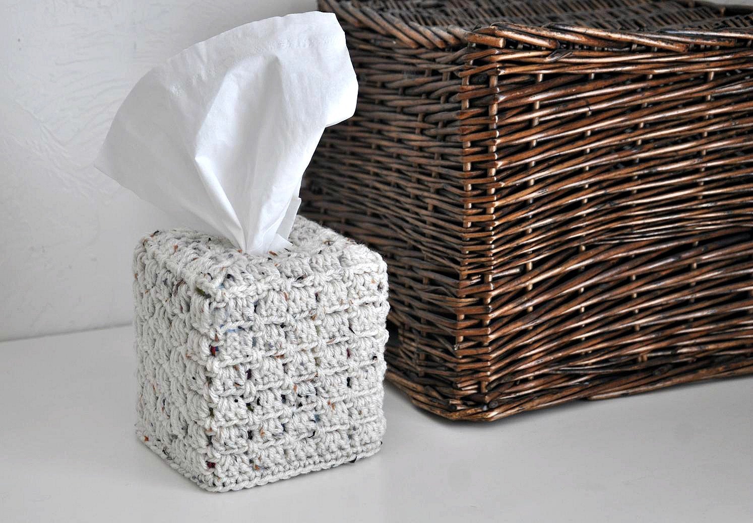 Square Tissue Box Cover Rustic Decor Home Decoration Woodland