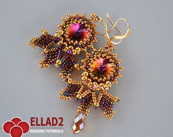 Tutorial Anais Brooch Beading tutorial instant download by Ellad2