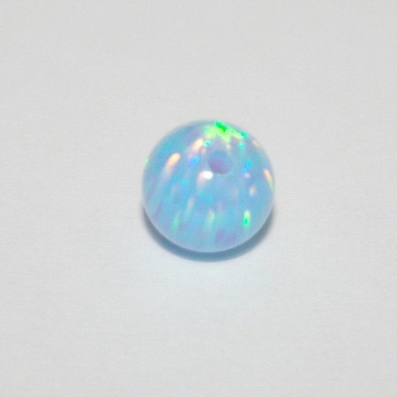 6mm Light BLUE OPAL Round Bead Fully Drilled Hole Jewelry