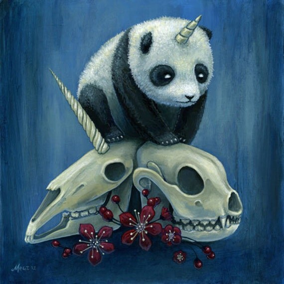 Items similar to Birth of pandacorn - PRINT on Etsy
