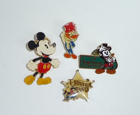 Vintage Disney Pins Mickey Mouse Collectors by treasuresNtoys
