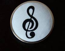 Popular items for treble clef brooch on Etsy