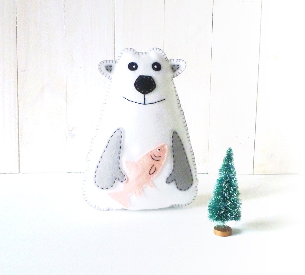 Polar Bear Sewing Pattern Pattern for Hand by LittleSoftieShoppe