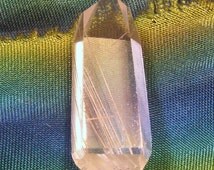Rutilated Quartz Point Mineral Specimen