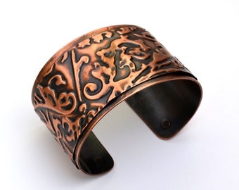 Embossed bracelet | Etsy