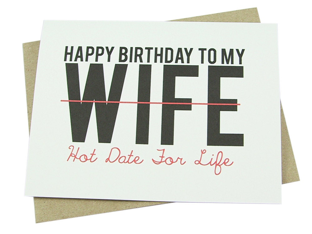 Wife Birthday Card Message Funny Wonderful Wife Birthday Greeting