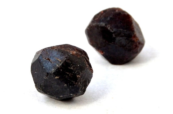 Raw Pyrope Garnet Crystal Stones 2 pieces